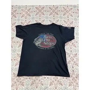 Bass Pro Shops | Shirts | Bass Pro Shops Mens Large Graphic Tshirt Navy ...